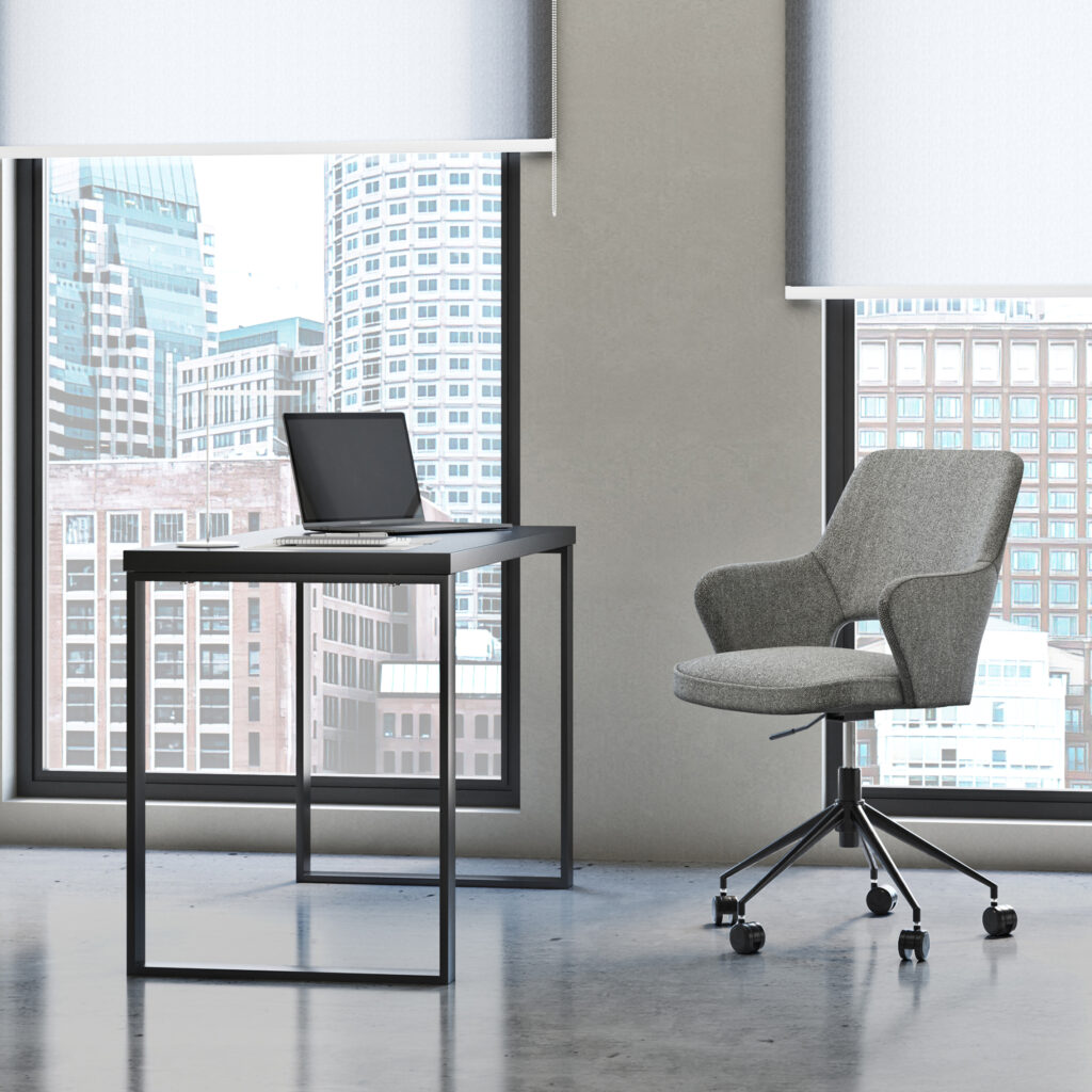 Dillon 47" Home Office Desk - Black | Euro Style | Alan Desk